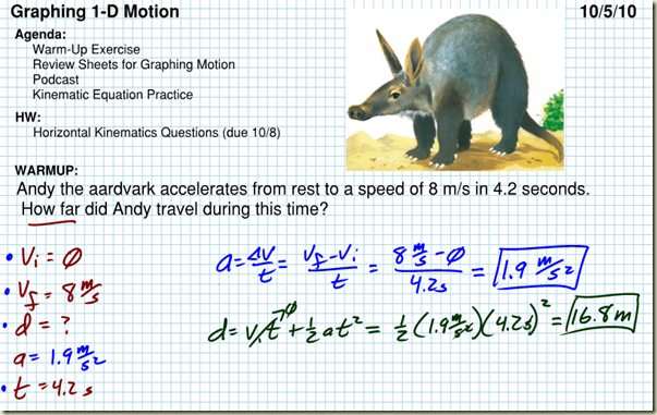 Sample Kinematics Problem - Regents Physics